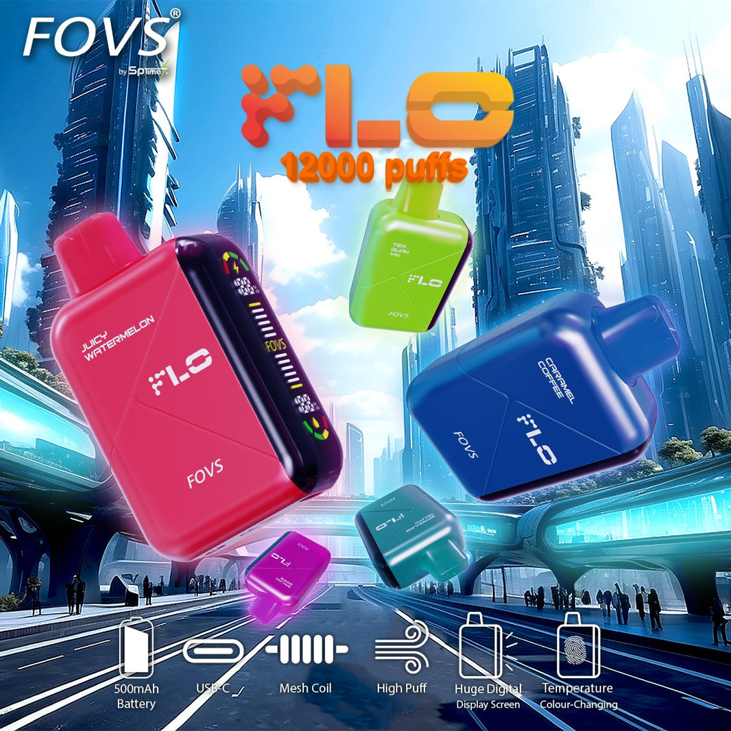 FOVS Flo 12000 Puffs Disposable Pod– VAPETAG Malaysia