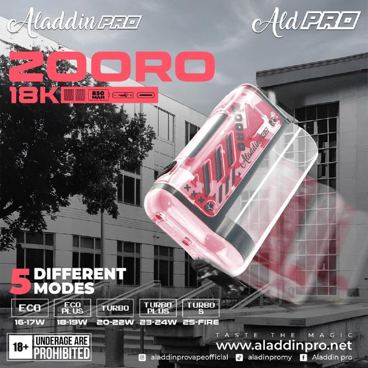 Aladdin Pro ZOORO 18000 Puffs– VAPETAG Malaysia