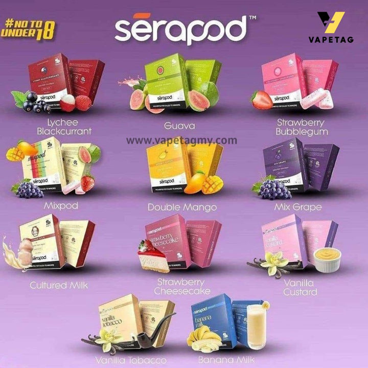 Serapod Cartridge Compatible Nanostix– VAPETAG Malaysia
