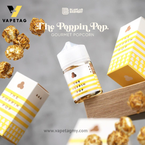 The Popping Pop 60ml by BLAKLAB Caramel Butter Popcorn– VAPETAG Malaysia