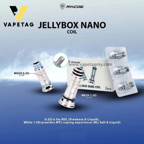 Rincoe Jellybox Nano Coil– VAPETAG Malaysia